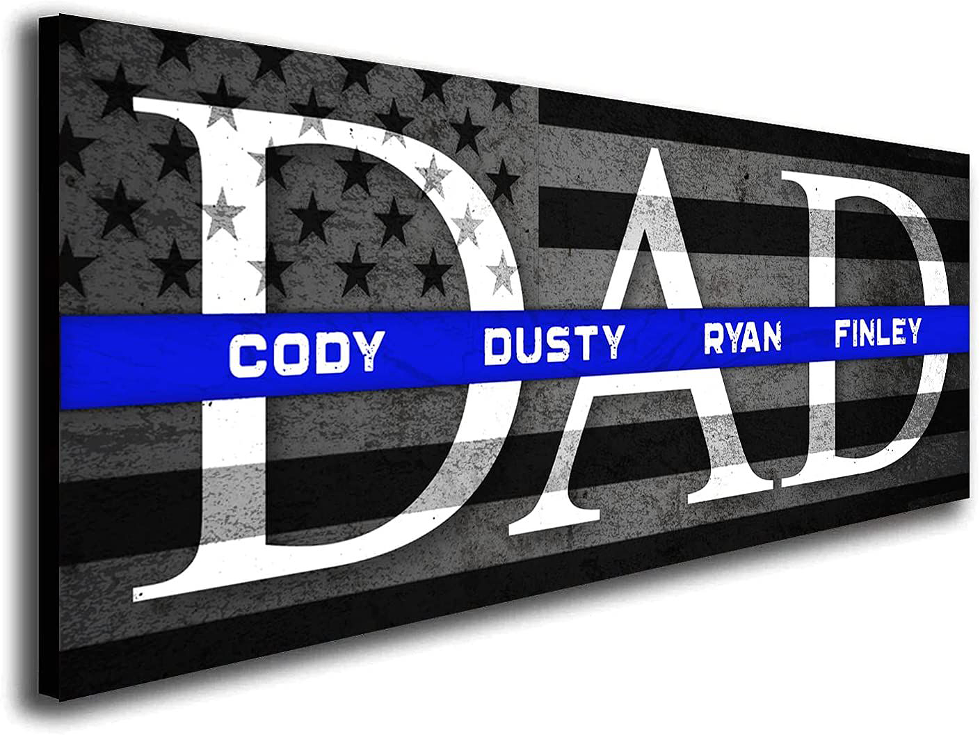 Scott Kennedy Personalized DAD Police Officer Block Mount Wall Decor ...